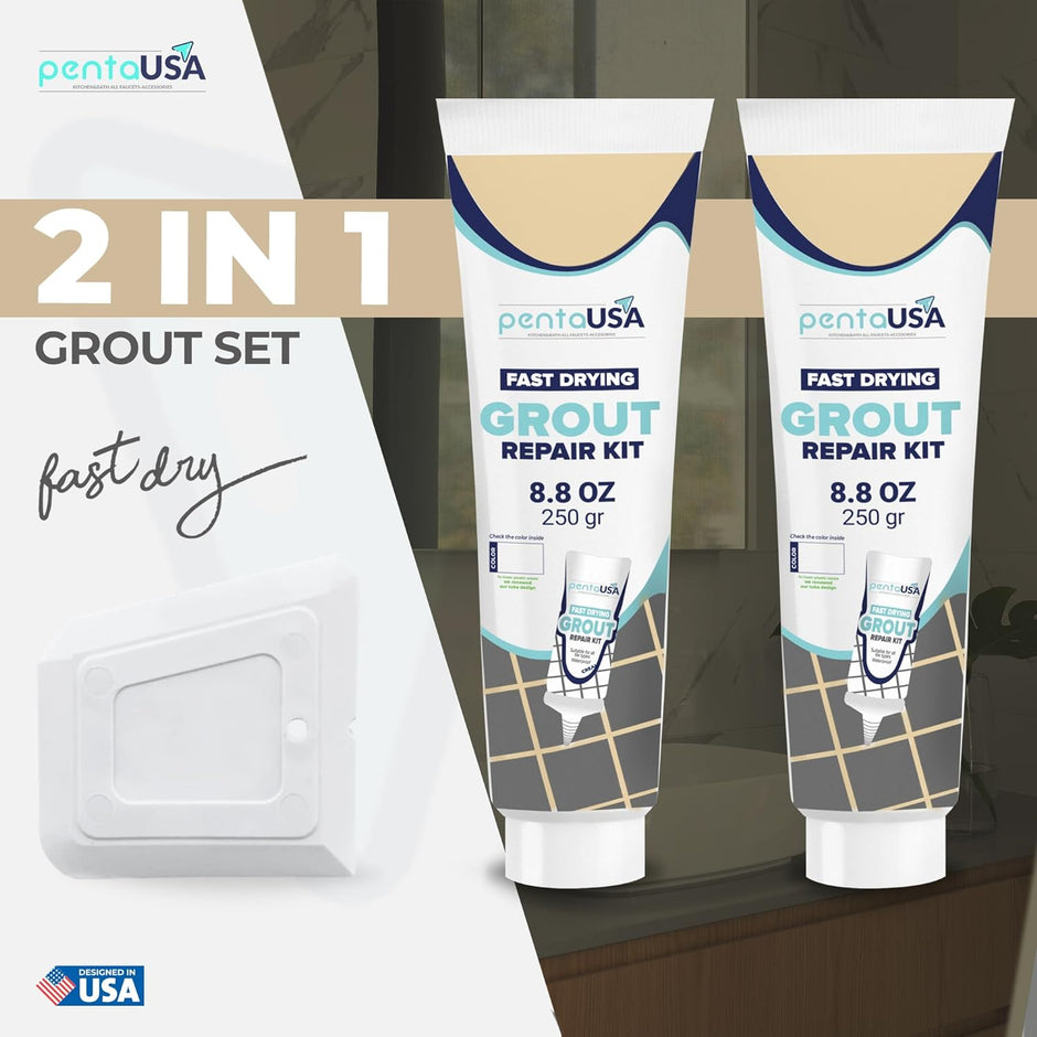 Patented Grout Repair Kits - Easy DIY Home Fixes by PentaUSA
